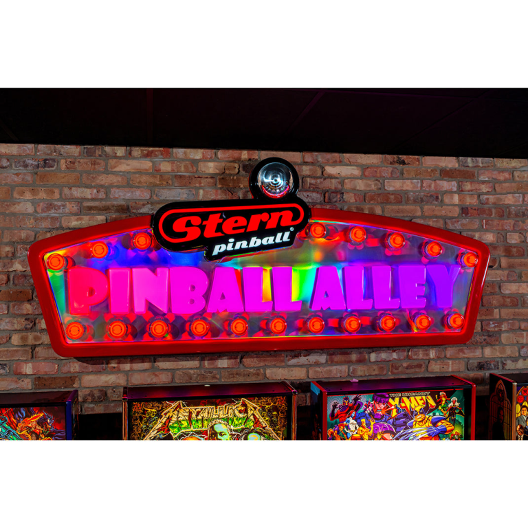 Stern Pinball Alley Arcade Sign - Classic Game Rooms